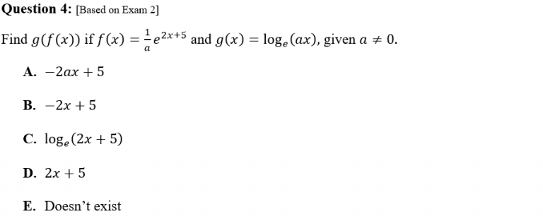 13. f(g(x)) (YEAR 12 ONLY) – MathsMethods.com.au