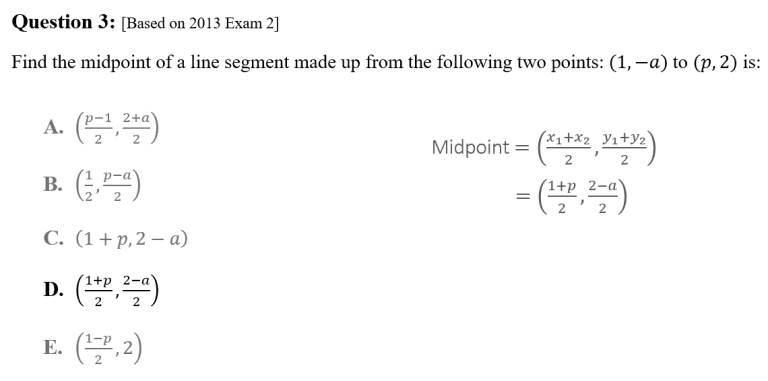 1. Linear – Midpoints & Segment Length – MathsMethods.com.au